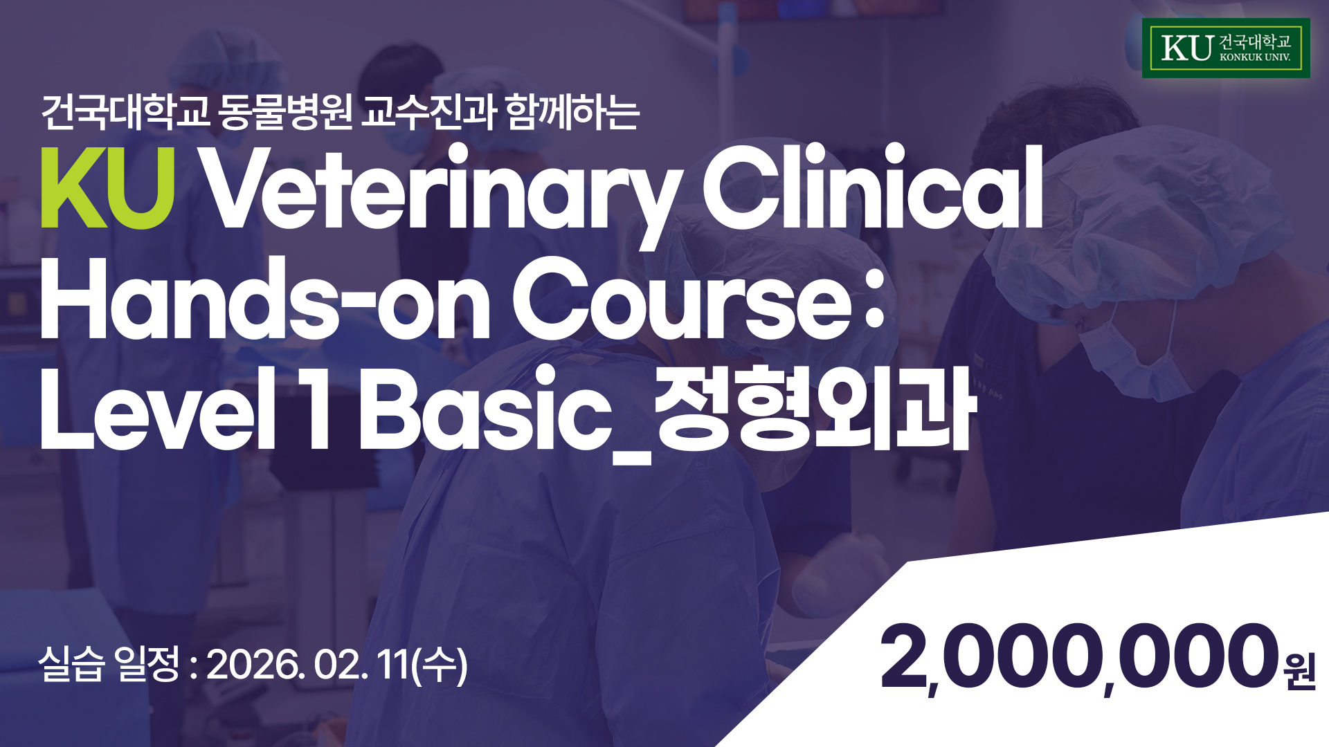 KU Veterinary Clinical Hands-on Course: Level 1 Basic_정형외과 - 베터플릭스